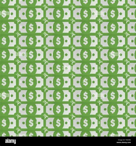 Dollar Seamless Pattern Background Vector Illustration Money Currency
