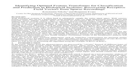 download pdf identifying optimal feature transforms for classification · using isfet