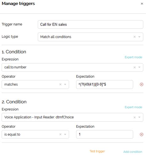 Advanced Trigger Conditions Using Regular Expressions Babelforce