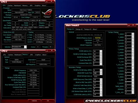 Changing Memory Timings TechPowerUp Forums