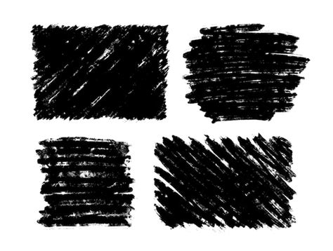 Premium Vector Set Of Grunge Frames In Square Shape