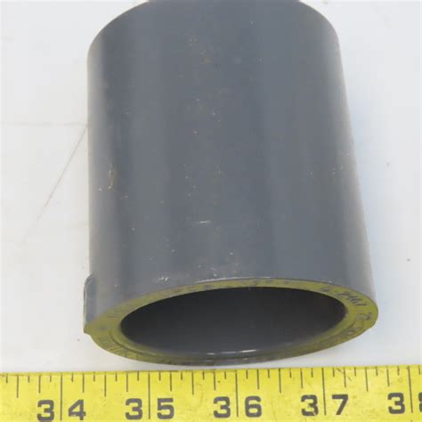 NIBCO Chemtrol 2 Straight Connector Pipe Coupling Schedule 80 Slip Glue Lot 9 Bullseye