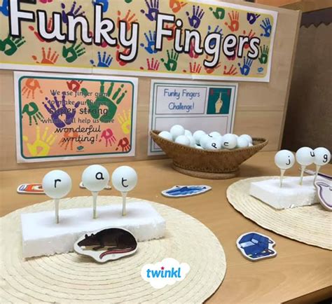 CVC Word Funky Fingers Station Kinder Lesen Lernen Bastelideen Kinder