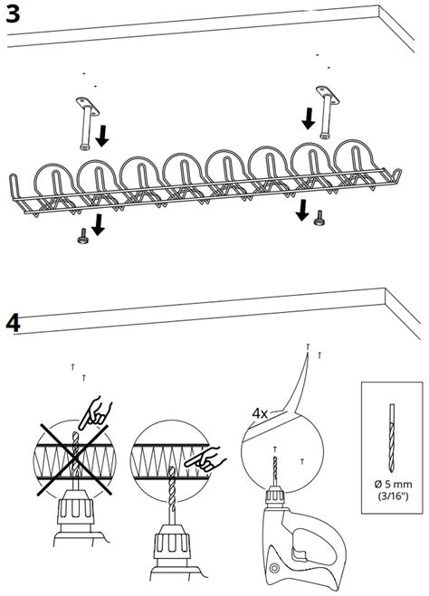 Ikea Signum Cable Trunking Rack Instruction Manual