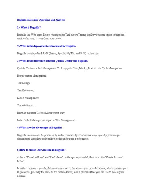 Bugzilla Interview Questions Download Free Pdf Scrum Software Development Software Bug