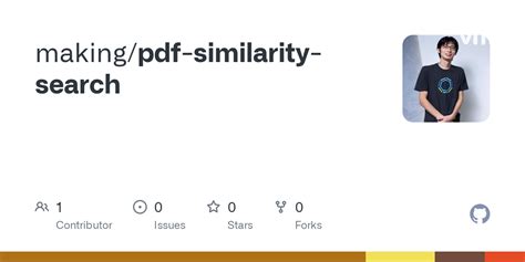 github making pdf similarity search
