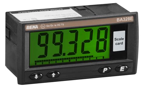 Digital Intrinsically Safe Loop Powered Process Indicator 0 02 Model Name Number BA328E At
