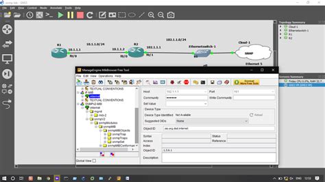 HackingDNA SNMP LAB ON GNS