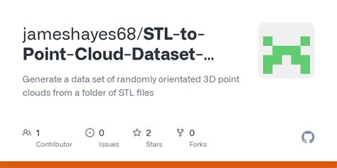 Github Jameshayes68stl To Point Cloud Dataset Generator Generate A Data Set Of Randomly