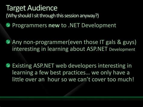 ASP NET Best Practices Useful Tips From The Trenches PPT