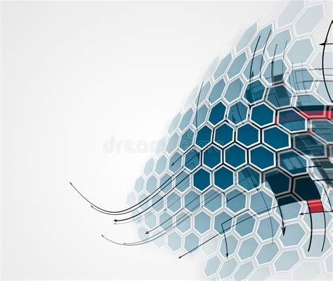 Abstract Futuristic Computer Technology Business Background Stock Vector Illustration Of