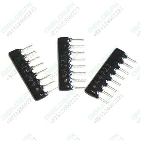 8 Pin Network Resistor Array Dip A472j Digilog Pk