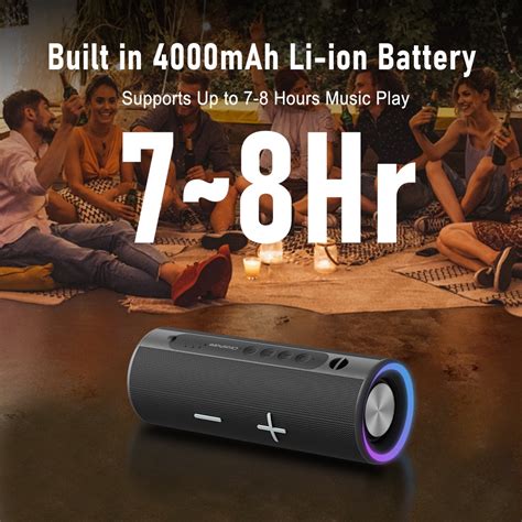 Orashare Bs04 Bluetooth Speaker With Rgb Light Tws 20w Big Sound Portable Wireless Speaker