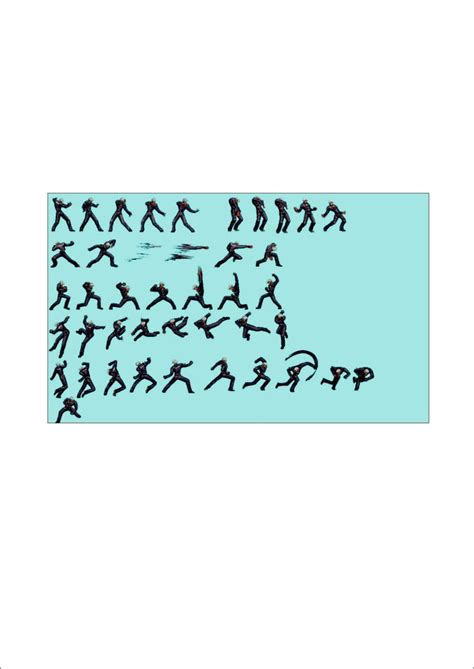 Draw Game Asset 2d Character Sprite Sheet For Game Art And Vtuber