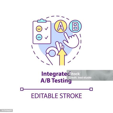 통합 Ab 테스트 개념 아이콘 개념에 대한 스톡 벡터 아트 및 기타 이미지 개념 고객 과학 실험 Istock