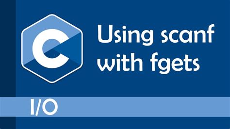 How To Use Scanf With Fgets YouTube