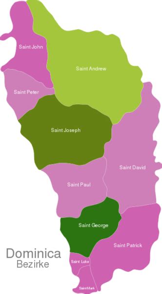 Dominika Districts Interactive Javascript Map Javascript Map