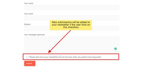How To Create A Newsletter In Contact Form 7 Noptin Documentation