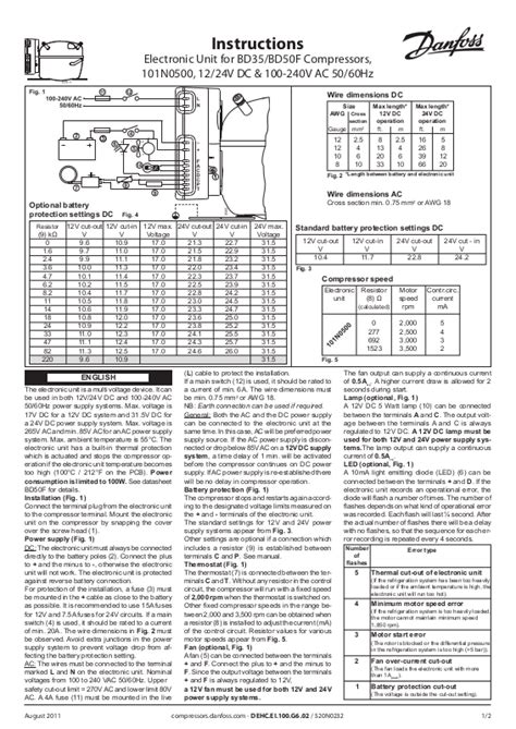 Danfoss 101N0500 Installation Guide