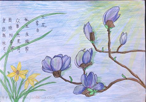 兰花创意画儿童 兰花简笔画儿童 大山谷图库