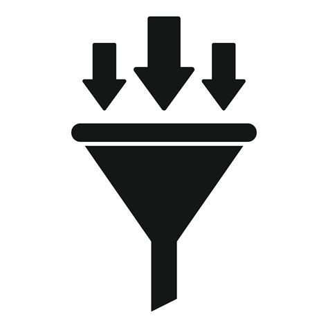 Creative Input Content Filter Icon Simple Vector Funnel Data 36587663 Vector Art At Vecteezy