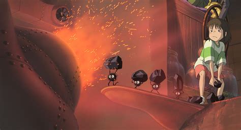 Обои аниме унесенные призраками тихиро девочка угольки для рабочего стола раздел Аниме