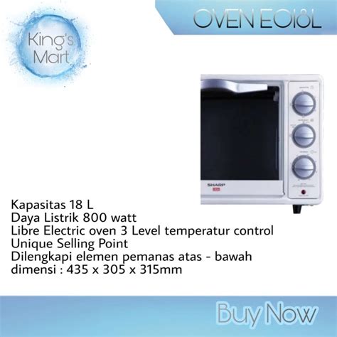 Jual Sharp Oven Listrik Eo18loven Listrik Sharp Low Watt Bergaransi