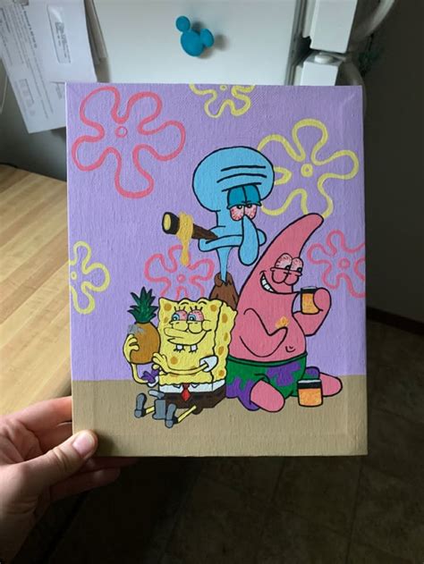 Spongebob Canvas Art Bring Fun To Your Space