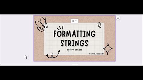 F String Format Methodand Formatting Strings In Python Youtube