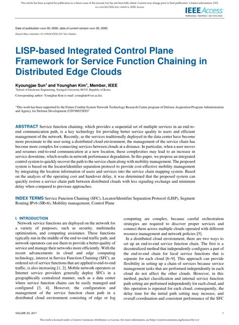 Pdf Lisp Based Integrated Control Plane Framework For Service