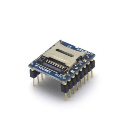 Módulo de Áudio MP3 com Leitor de cartão MicroSD WTV020