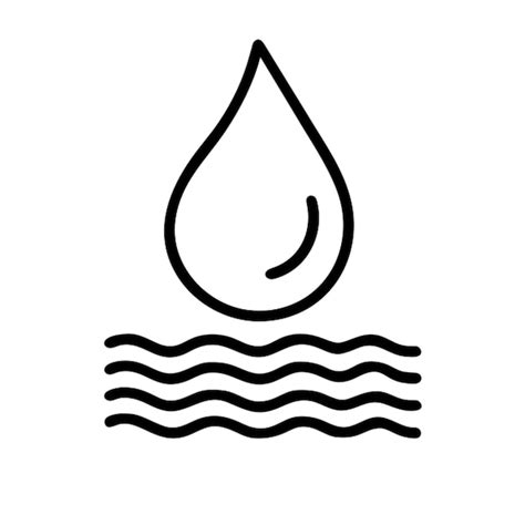 Premium Vector Drop Of Water Icon Outline
