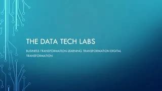 PPT The Data Tech Labs Revolutionizing Healthcare PowerPoint Presentation ID 12652420