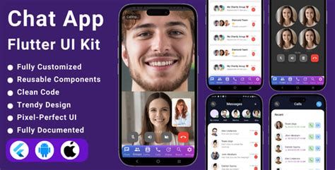 neochat flutter chat app ui kit flutter template by hakim on dribbble