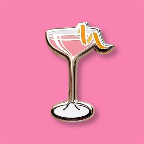 Cosmopolitan Cocktail Pin Cocktail Critters
