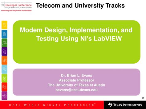 Ppt Modem Design Implementation And Testing Using Nis Labview Powerpoint Presentation Id
