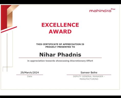 Nihar Phadnis On Linkedin Hello Connections Im Excited To Share My First Ever Milestone In My