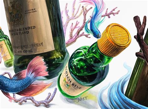 스카치블루 베타 물고기 그리기 재티 Jaet Youtube Artistas Realismo