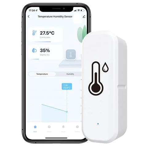 Wifi Temperature And Humidity Sensor Smartlife App Hydroponics4less