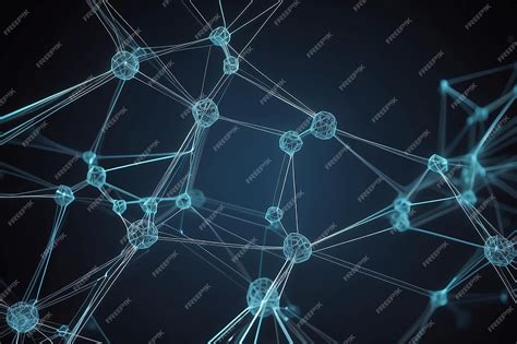 Premium Photo Abstract Background With Connecting Dots And Lines