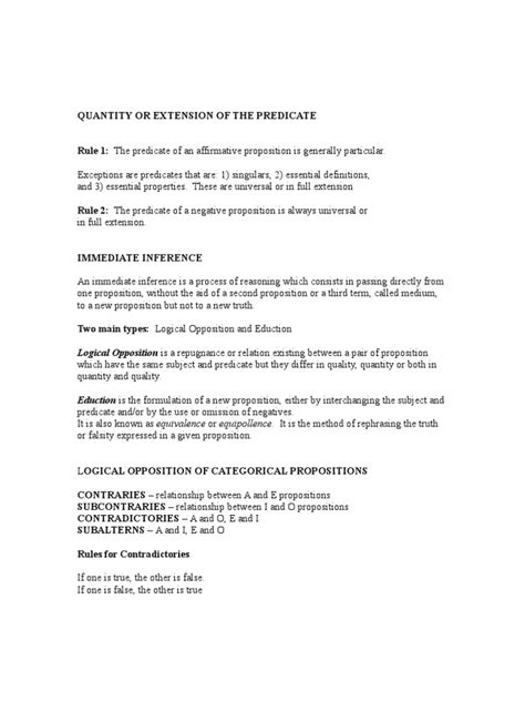 Logic Immediate Inference Pdf Proposition Logic