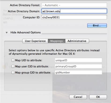 Bind A Mac To Active Directory Knowledgebase Technical Systems Active Directory OIT