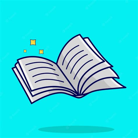 Мультфильм "Открытая книга" | Премиум векторы