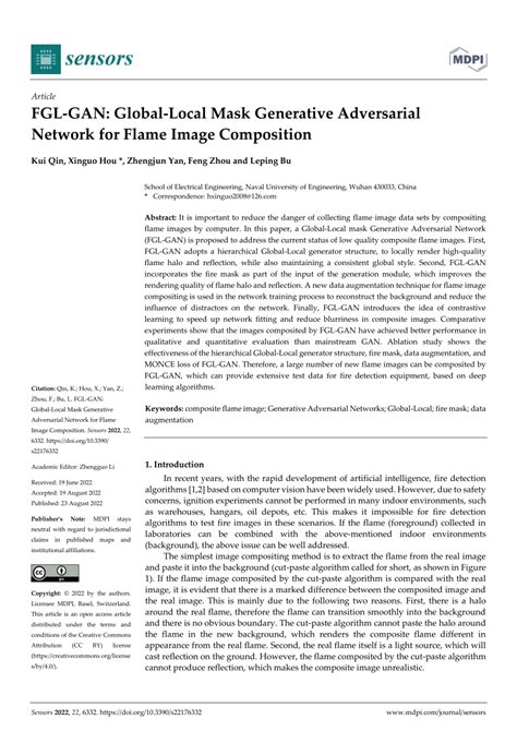 Pdf Fgl Gan Global Local Mask Generative Adversarial Network For