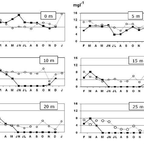 Comparison Between Dissolved Oxygen Concentrations At Different Depths