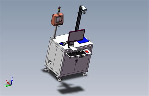 视觉相机 视觉检测平台 Solidworks 2016 模型图纸下载 懒石网