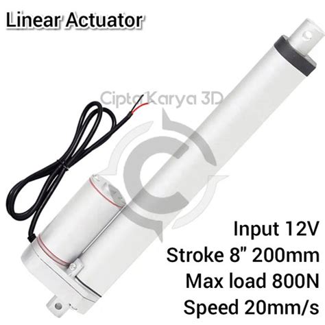 Promo 12v Linear Actuator Waterproof Electric Linear Motor 800n 20mm S
