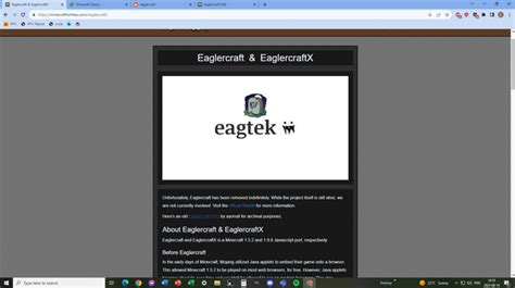Does It Mean Eagtek Shut Down Or What R Eaglercraft