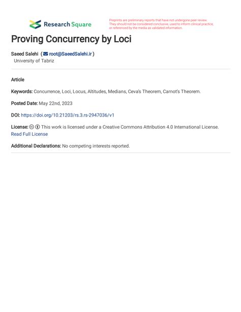 Pdf Proving Concurrency By Loci