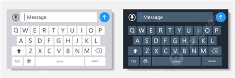 Mobile Keyboard Vector Art Png Realistic Phone Keyboard Mobile Vector